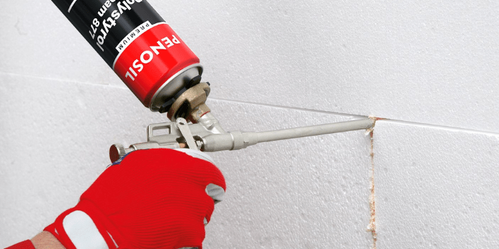 Як монтувати теплоізоляційні плити на клей-піну? - Penosil